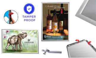 Lockable Poster Displays for Protection and Style: Shop Security Snap ...