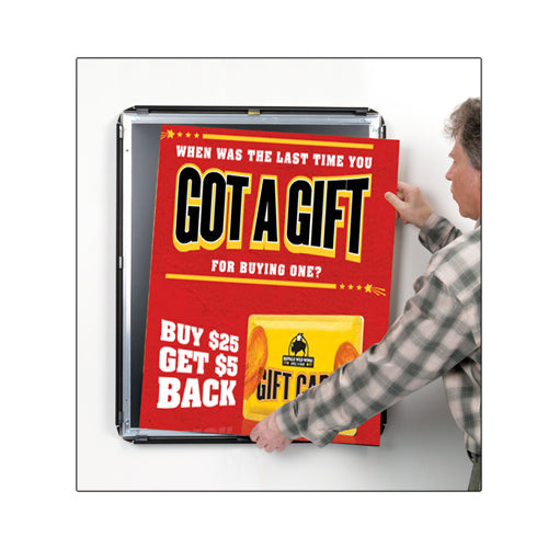 18 x 18 Poster Snap Open Frames (1 1/4" Security-Style) for MOUNTED ...