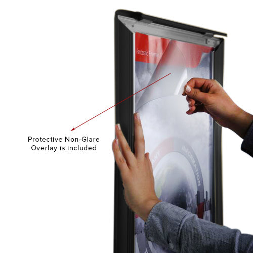 Modern Style 22x28 Poster Snap Frame + decorative black frame finish ...