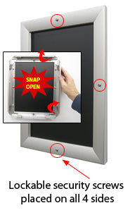 8.5 x 14 Poster Snap Frame SwingSnaps (with Security Screws) | Aluminum ...