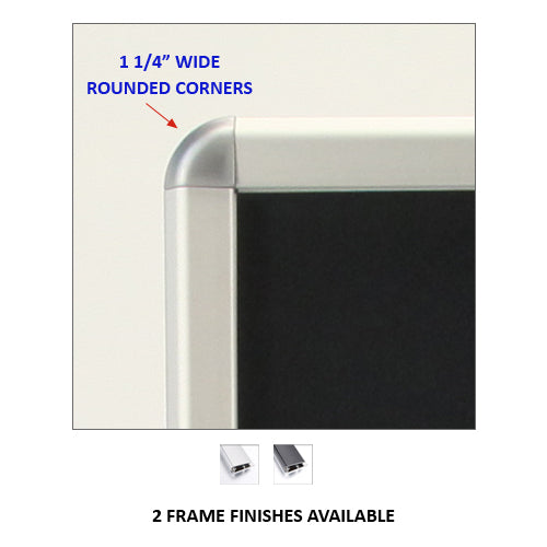 A-Frame 12x36 Sign Holder | Snap Frame 1 1/4" Wide with Radius Corners ...