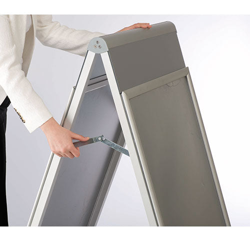 Folding Euro-Style 22x28 A-Frame Sidewalk Sign Holder + Message Header ...