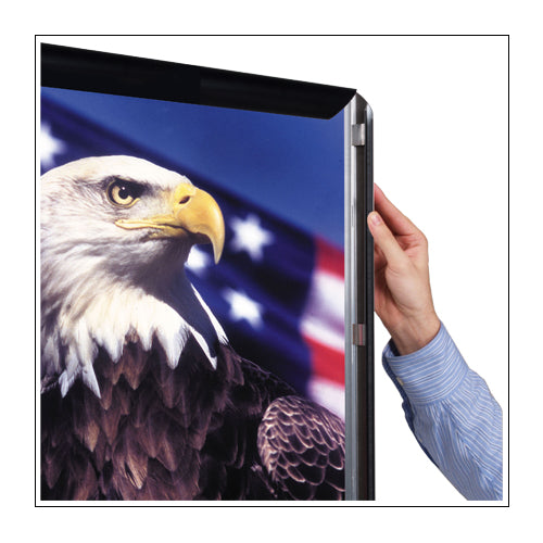 SwingSnap 24x72 Poster Snap Frame with Swing Open 1 5/8" Wide Profile ...
