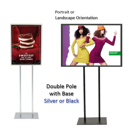 13x19 Poster Stand Sign Holder | Security Snap Frame 1 1/4" Wide FREE ...