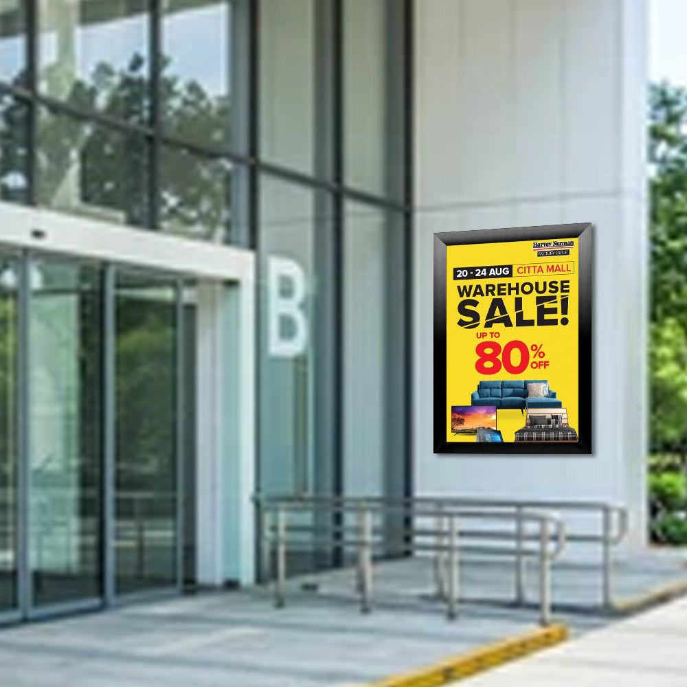 Extra Large 36x60 Poster Snap Frame with Bold 2 1/2" Wide Edge Frame ...