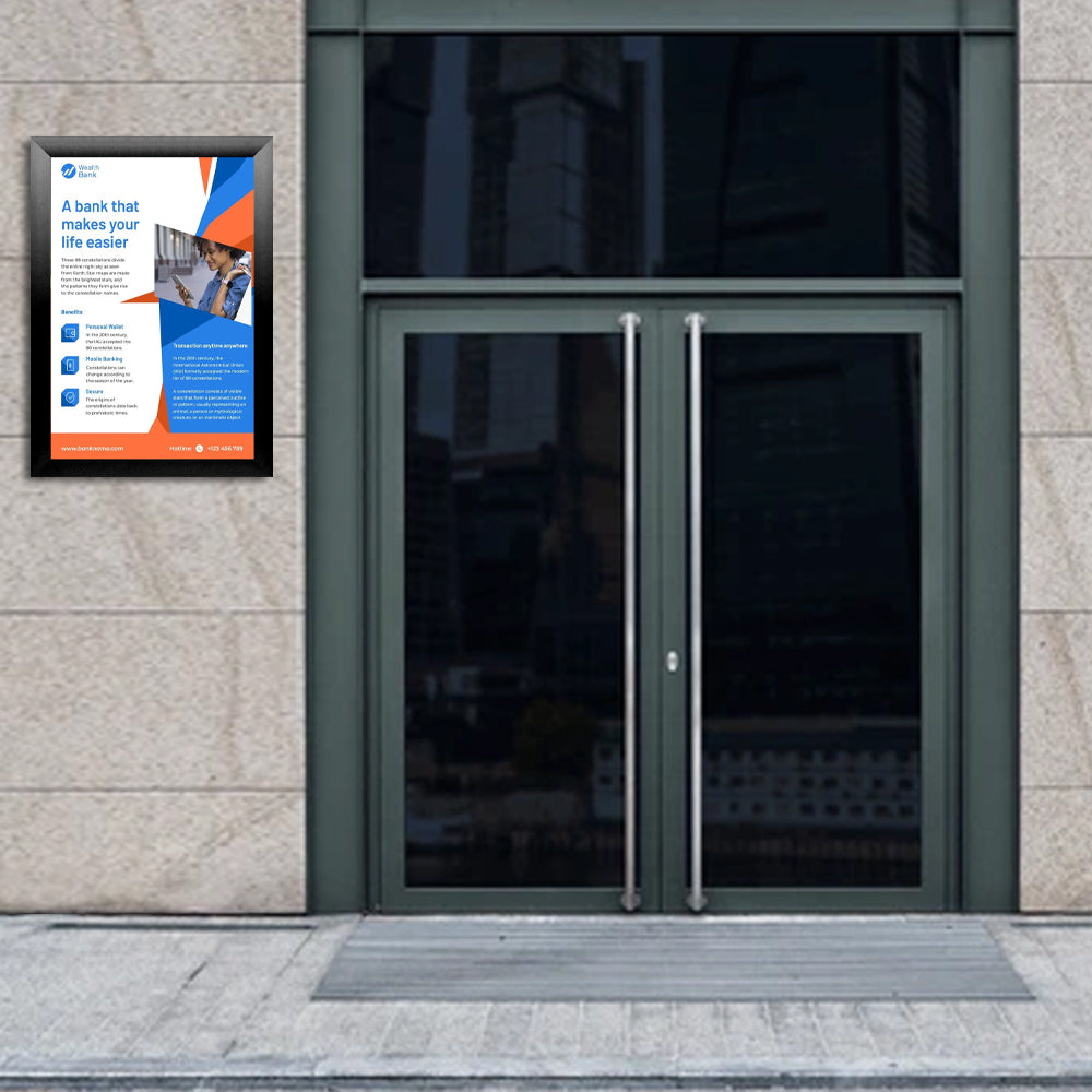 Extra Large 40x60 Poster Snap Frame with Bold 2 1/2" Wide Edge Frame ...